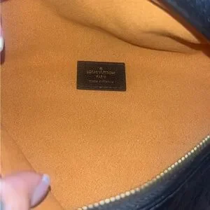 Louis Vuitton | Bags | Louis Vuitton Black Embossed Beltcross Body Bag ...
